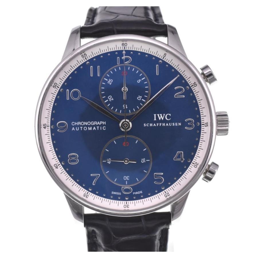 ☆良品【IWC】IWC ポルトギーゼ ローレウス IW371432 クロノグラフ 自動巻き メンズ G#106597 :106597 ...