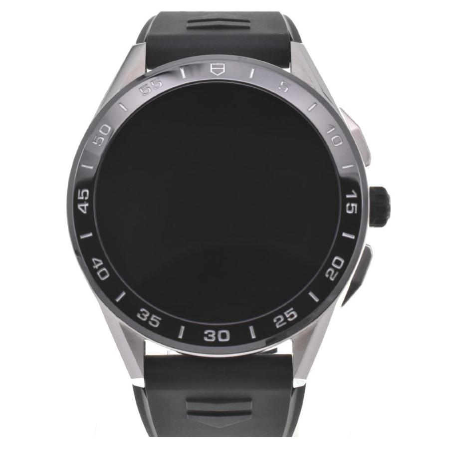 ☆美品【TAG HEUER】タグホイヤー コネクテッド SBG8A SS/ラバー クォーツ メンズ K#107141 :107141 ...