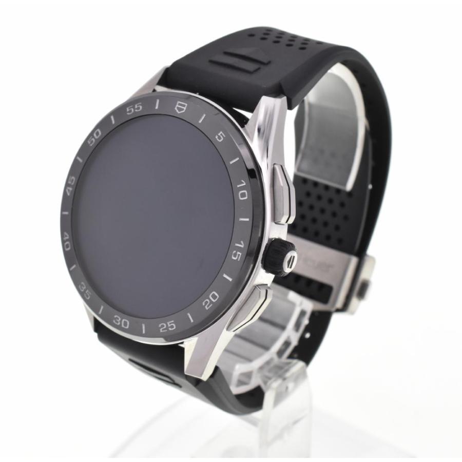 ☆美品【TAG HEUER】タグホイヤー コネクテッド SBG8A SS/ラバー クォーツ メンズ K#107141 :107141 ...
