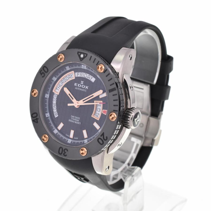 EDOX ☆良品【EDOX】エドックス クラスワン デイデイト 83005-TINR-NIR チタン/セラミック/ラバー 自動巻き メンズ N#110520 : aonohappa - 通販 ...
