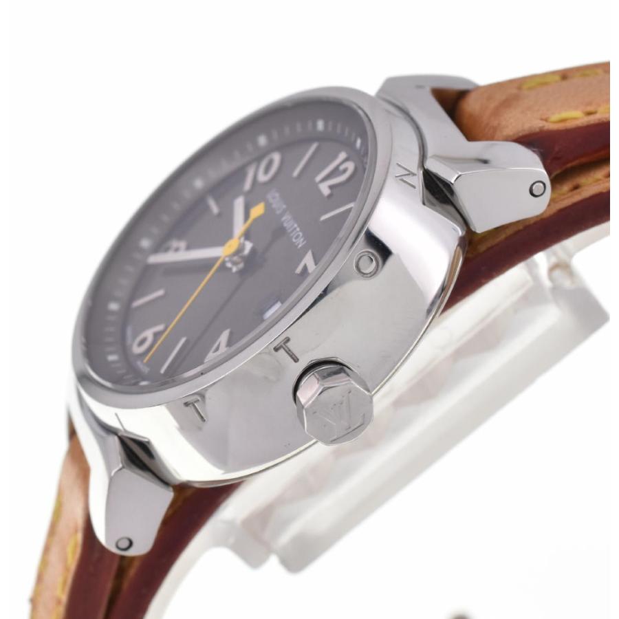 LOUIS VUITTON ☆良品【LOUIS VUITTON】ルイ・ヴィトン タンブール トリプルコイルド Q1211 クォーツ レディース ...