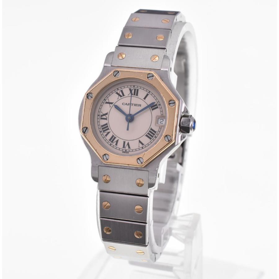 【CARTIER】カルティエ サントスオクタゴンSM W2001683 K18YG/SS クォーツ レディース M#113276 : ...