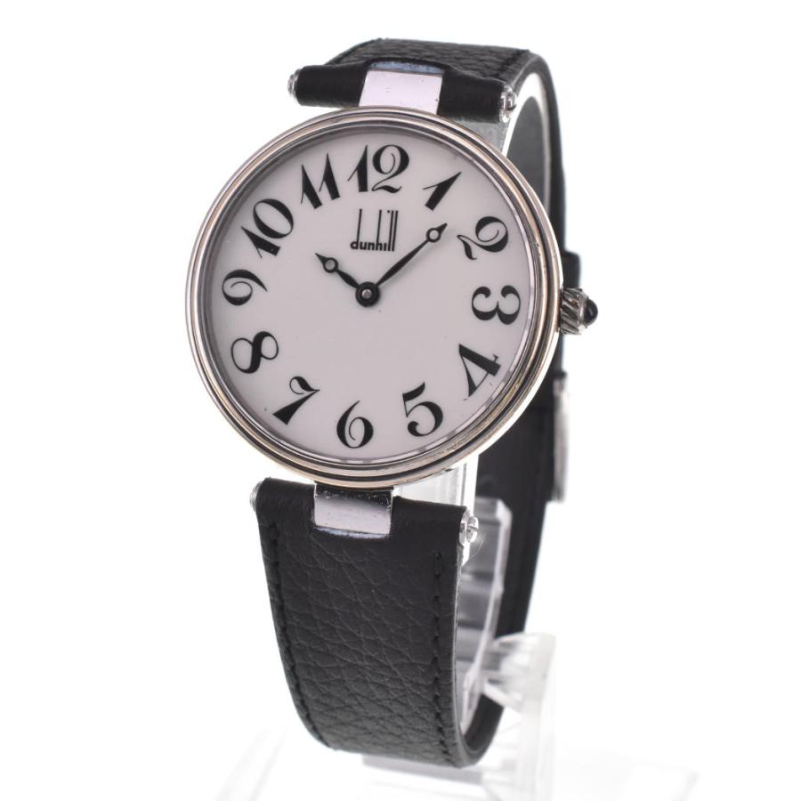 dunhill 【Dunhill】ダンヒル ヴィンテージ SV925/レザー 手巻き メンズ C#114006 : aonohappa ...