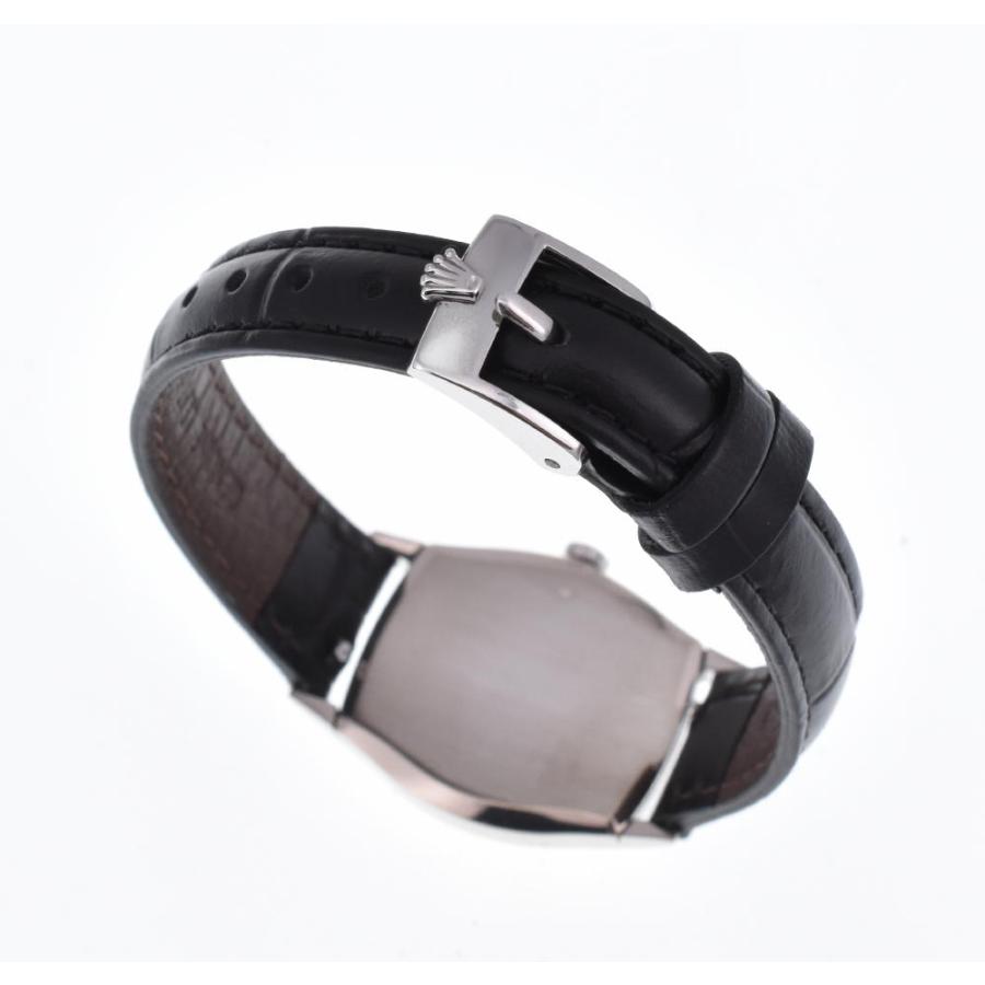 ☆良品【ROLEX】ロレックス チェリーニ 3803 K18WG/レザー Cal.1600 手巻き レディース B#114019 : ...