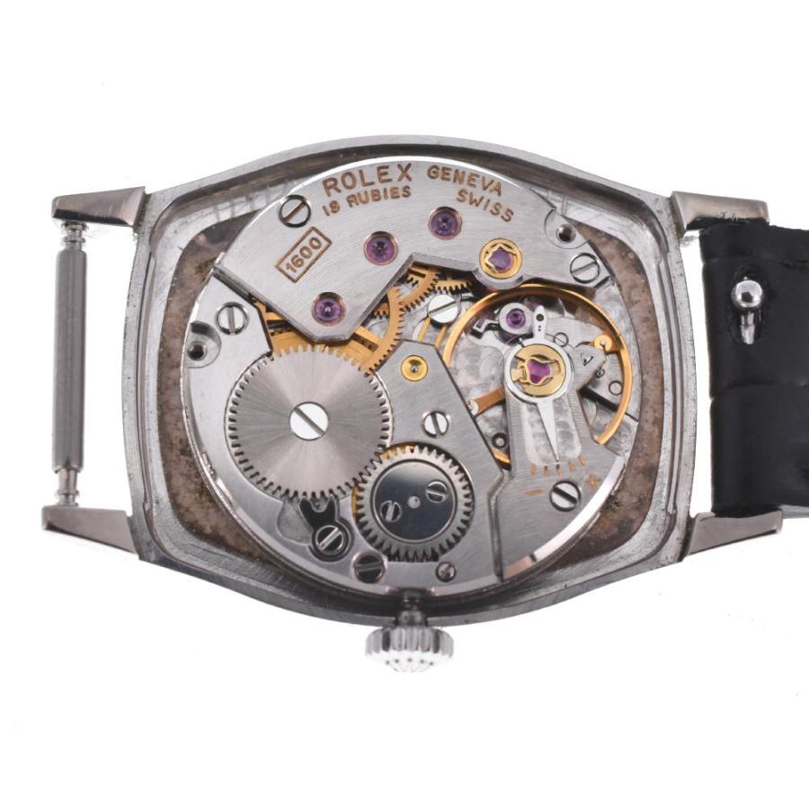 ☆良品【ROLEX】ロレックス チェリーニ 3803 K18WG/レザー Cal.1600 手巻き レディース B#114019 : ...