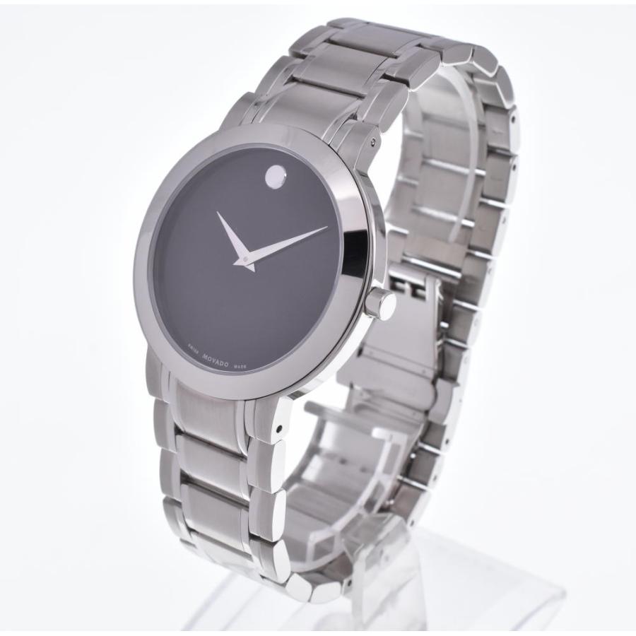 MOVADO ☆美品【Movado】モバード MUSEUM STIRI 606191 クォーツ メンズ B#114477 ...