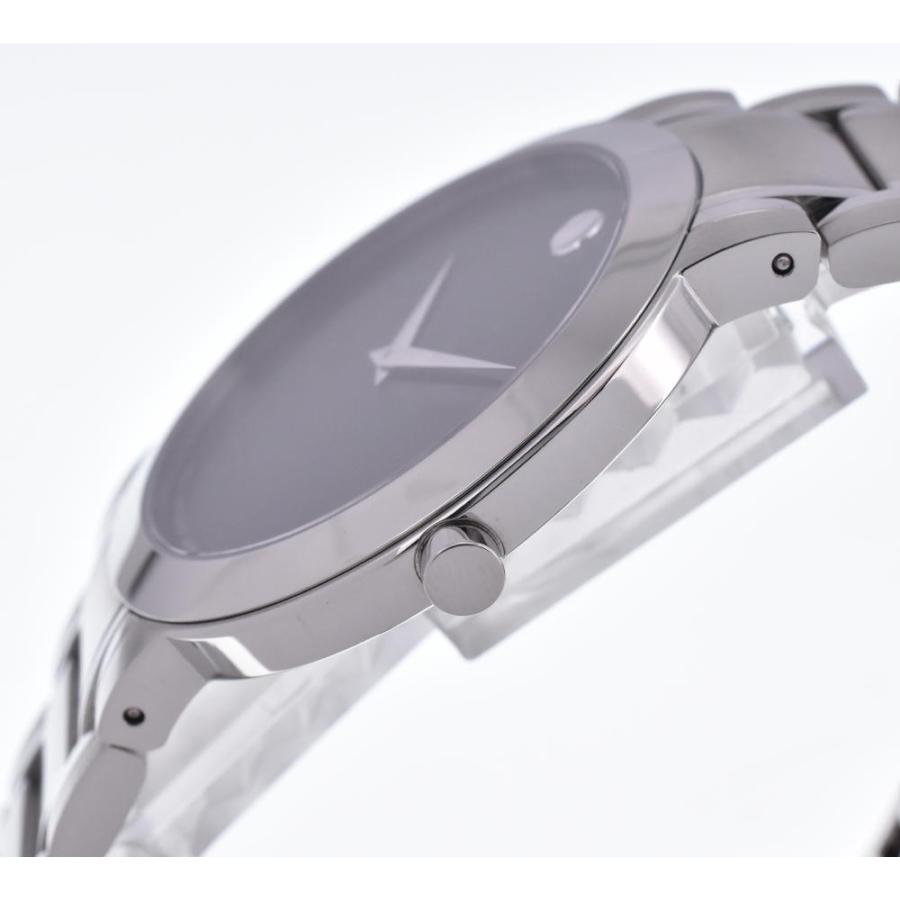 MOVADO ☆美品【Movado】モバード MUSEUM STIRI 606191 クォーツ メンズ B#114477 ...