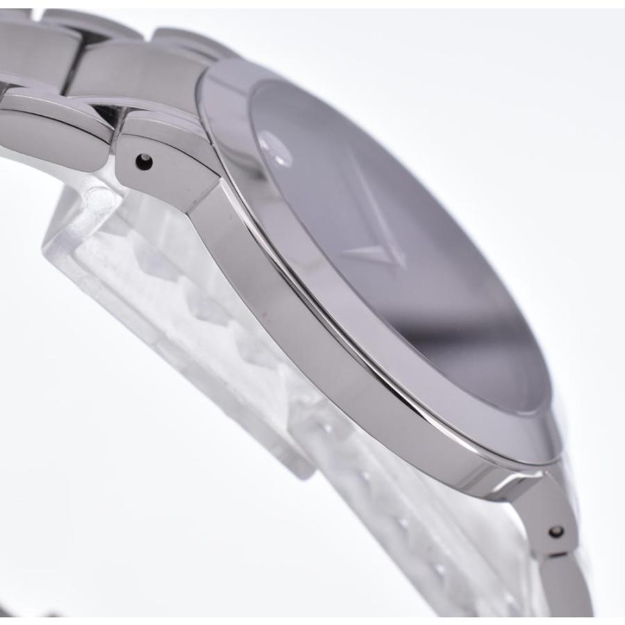 MOVADO ☆美品【Movado】モバード MUSEUM STIRI 606191 クォーツ メンズ B#114477 ...