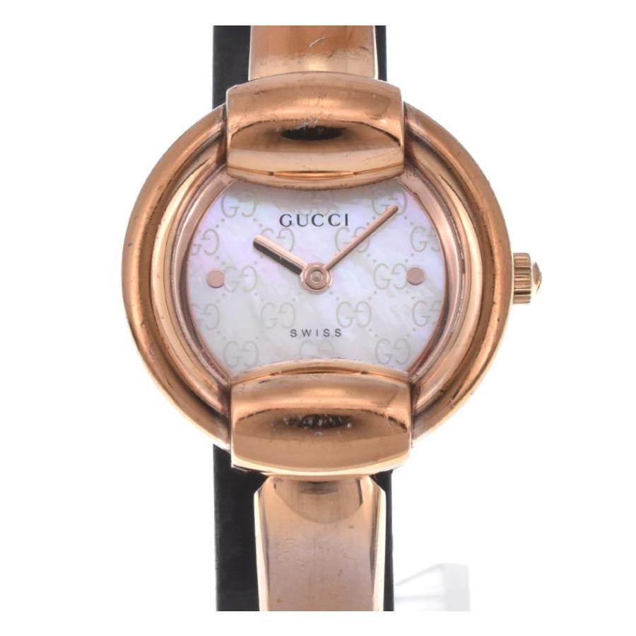 GUCCI（グッチ） 【GUCCI】グッチ 1400L シェルホワイト文字盤 クォーツ レディース C#114688 : aonohappa ...
