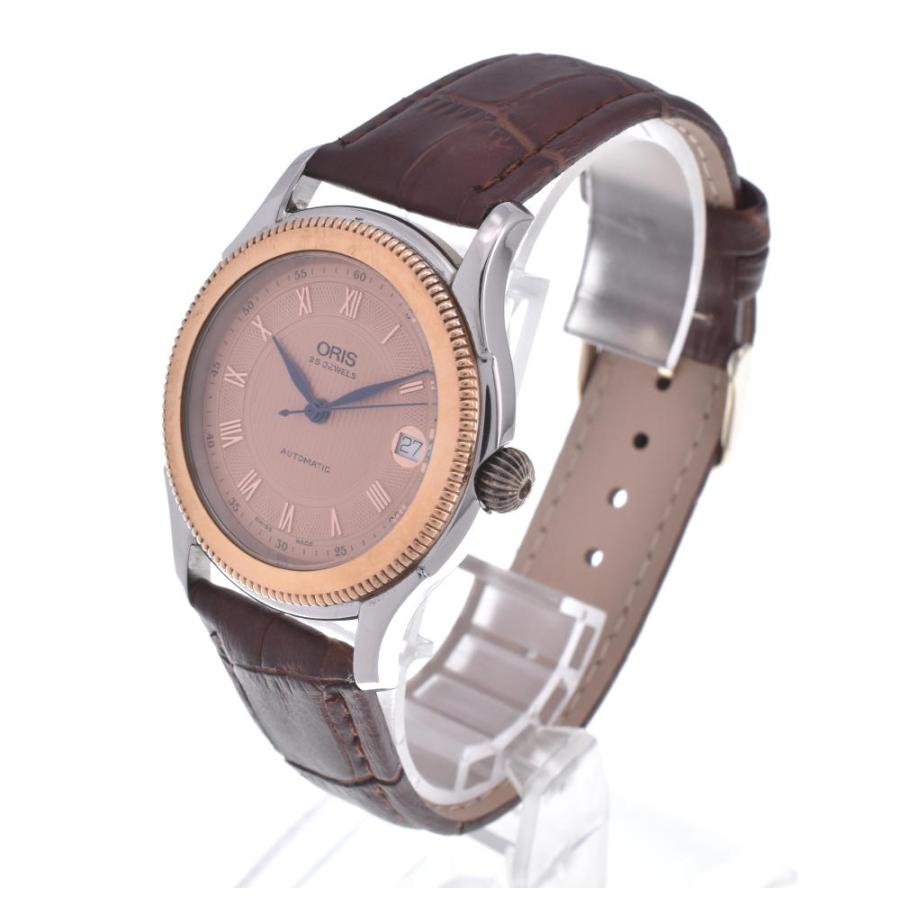 ORIS 【ORIS】オリス クラシック デイト 7411-63-08 K18 ベゼル 自動巻き メンズ E#114954 : aonohappa - 通販 - Yahoo!ショッピング