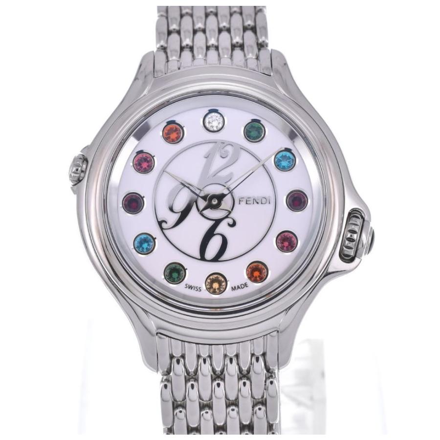 ☆美品【FENDI】フェンディ クレイジーカラット 001-10500L チェンジ ジェムストーン クォーツ レディース G#115241 : ...
