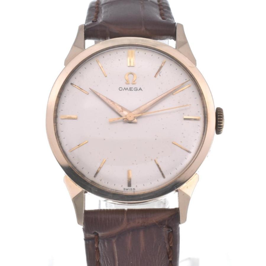 OMEGA 【OMEGA】オメガ C98854/PX6553 Cal.420 K14YG/レザー 手巻き メンズ J#116757 ...