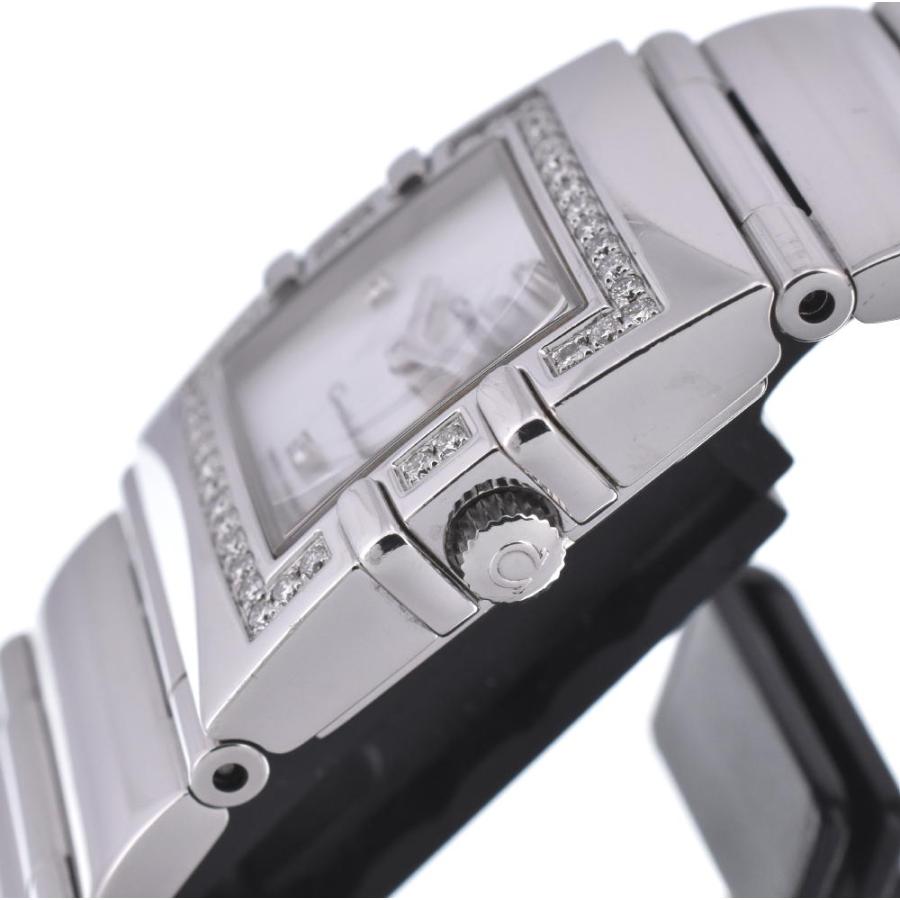 【OMEGA】オメガ コンステレーション カレ クアドラ ミニ 1528.76 ダイヤモンド クォーツ レディース K#116980 : ...