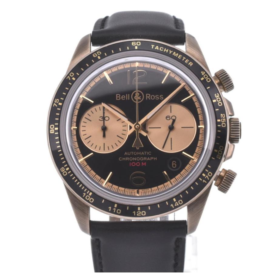 ☆美品【Bell＆Ross】ベル＆ロス ベリータンカー ブロンズ BRV2-94 クロノグラフ 世界限定999本 自動巻き メンズ J# ...