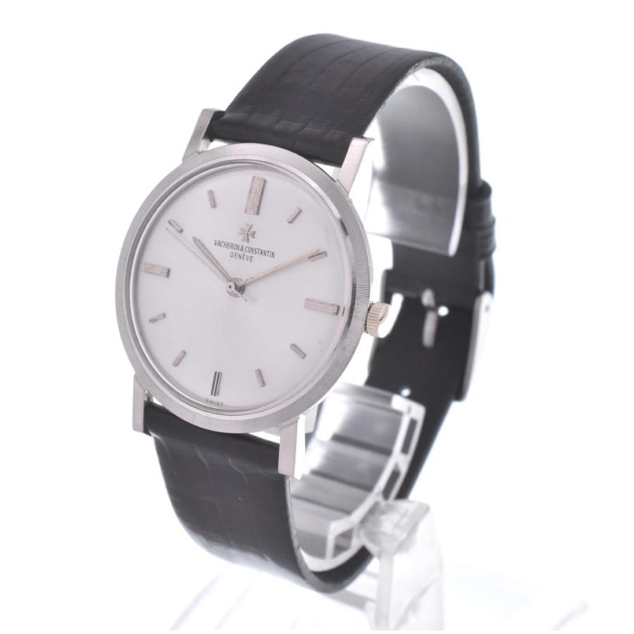 VACHERON CONSTANTIN ☆良品【VACHERON CONSTANTIN】ヴァシュロン・コンスタンタンRef.6406 K18WG/レザー Cal.K1002 手巻き メンズ ...