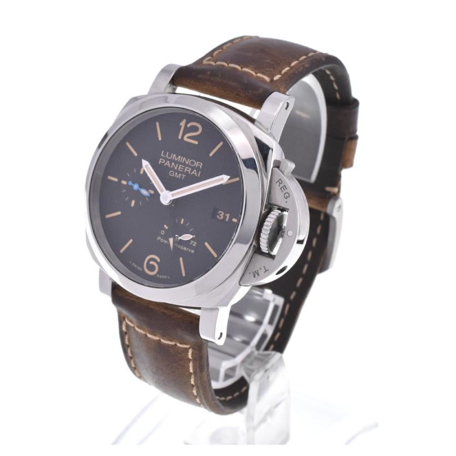 OFFICINE PANERAI ☆良品【PANERAI】パネライ ルミノール1950 3デイズ GMT パワーリザーブ PAM01537 ...