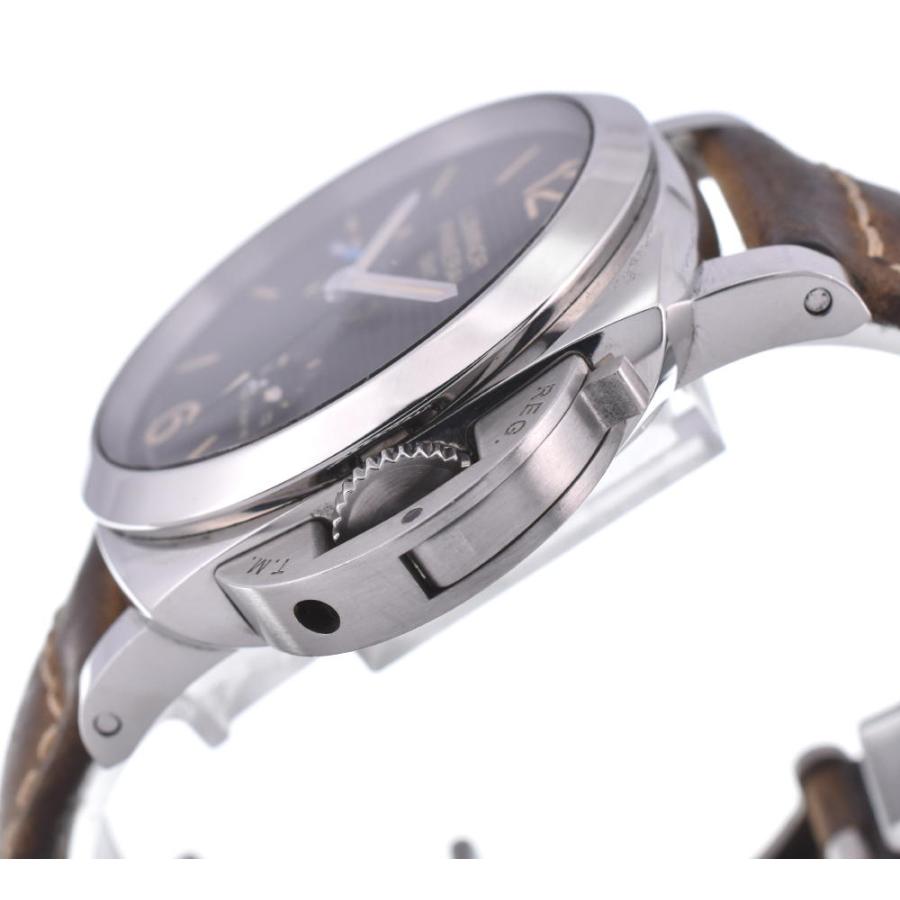 OFFICINE PANERAI ☆良品【PANERAI】パネライ ルミノール1950 3デイズ GMT パワーリザーブ PAM01537 ...