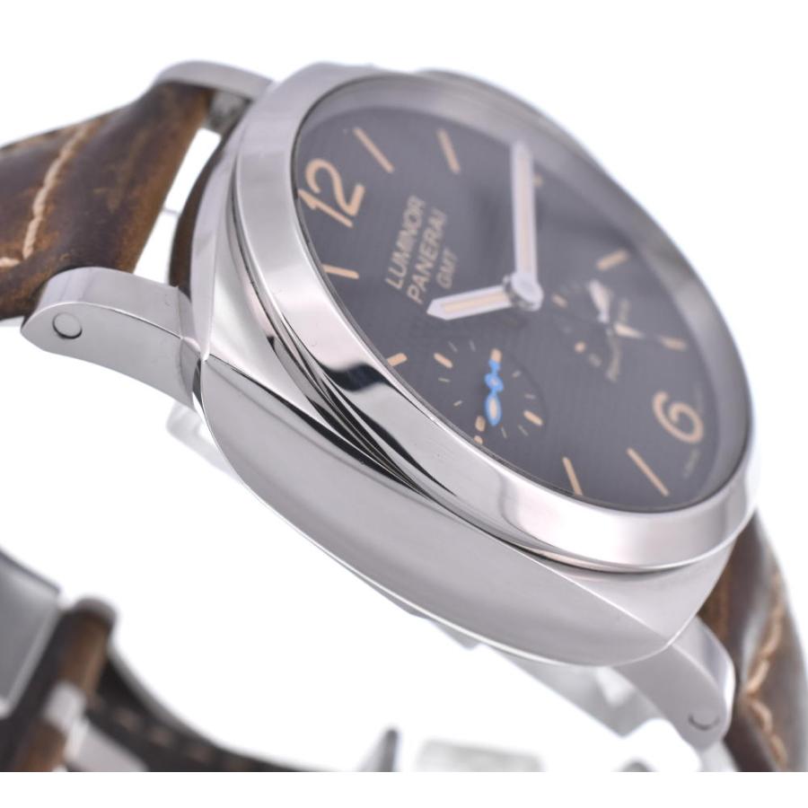 OFFICINE PANERAI ☆良品【PANERAI】パネライ ルミノール1950 3デイズ GMT パワーリザーブ PAM01537 ...