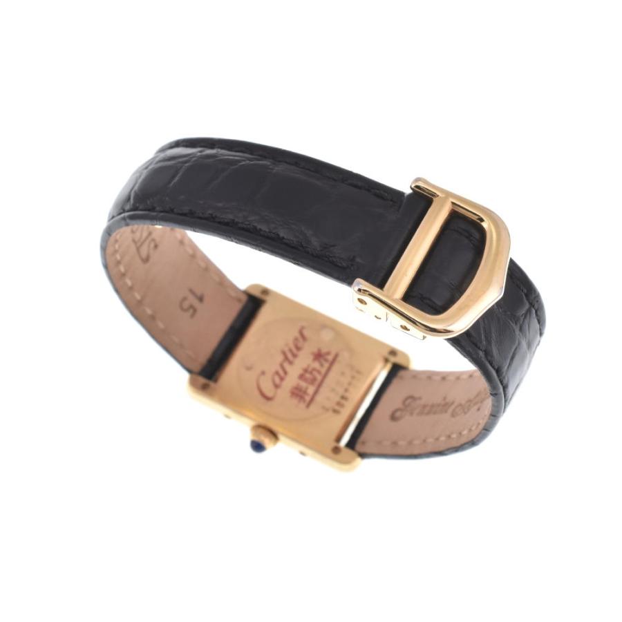 Cartier 【CARTIER】カルティエ マストタンク ヴェルメイユ 5057001 トリニティ文字盤 クォーツ レディース N ...