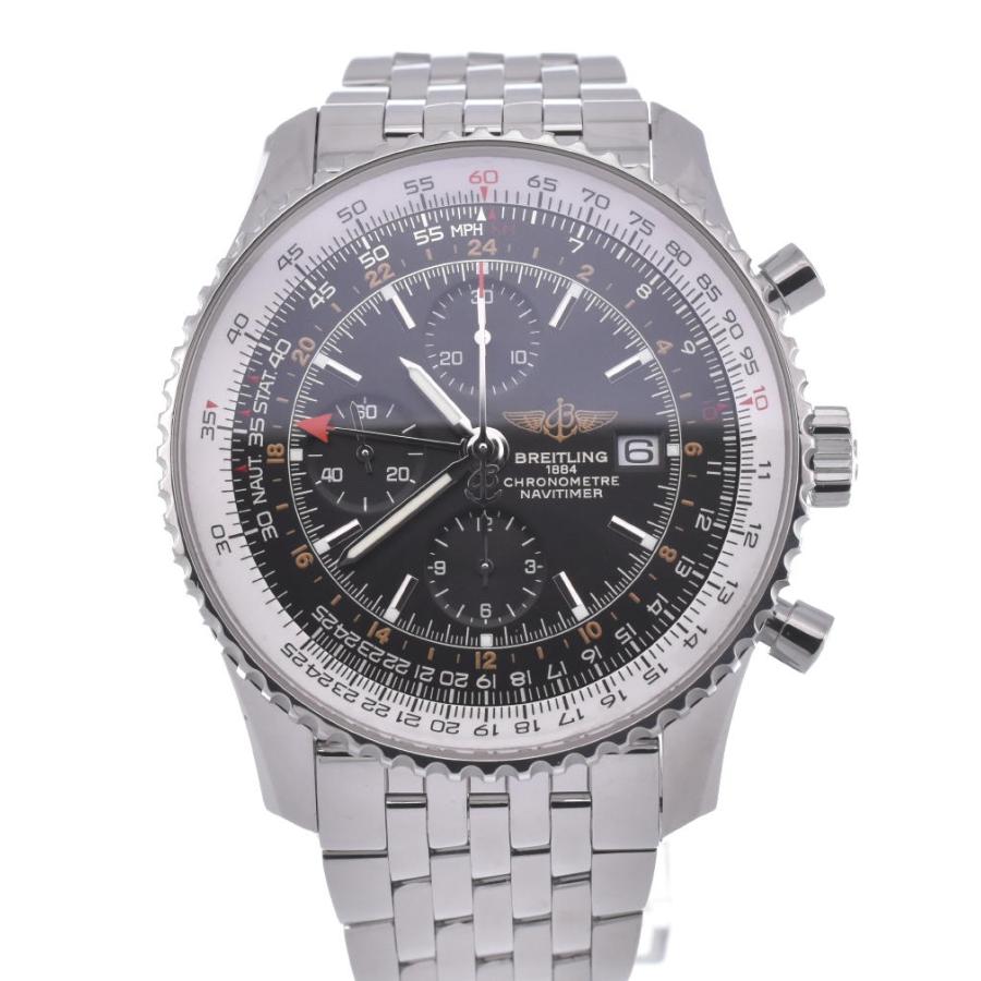 【BREITLING】ブライトリング ナビタイマー ワールド A24322 クロノグラフ 自動巻き メンズ#117897 :117897 ...