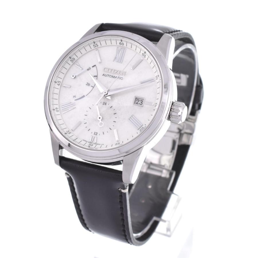CITIZEN ☆美品【CITIZEN】シチズン シグネチャー コレクション NB3020-08A/9184-T027407 銀箔漆文字盤 自動巻き メンズ N#117934 ...