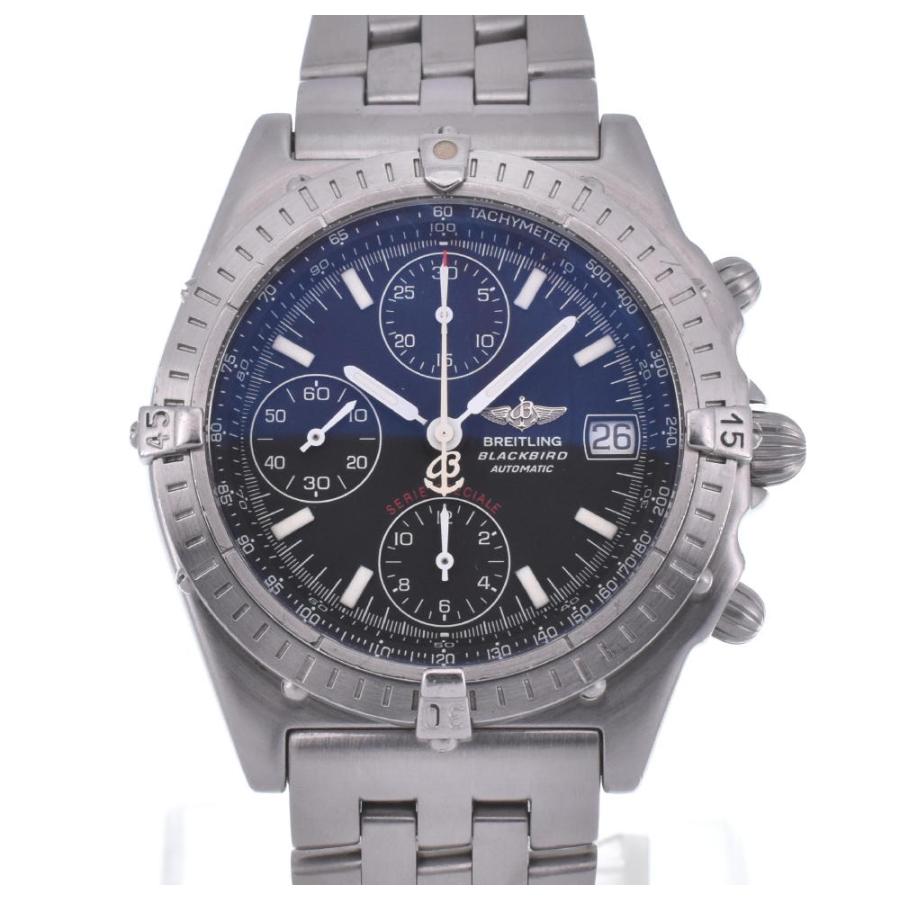 ☆良品【BREITLING】ブライトリング クロノマット ブラックバード A13050.1 自動巻き メンズ P#118019 :118019 ...