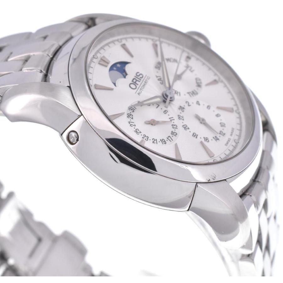 ORIS ★保証書付 【ORIS】オリス リプルカレンダー ムーンフェイズ 7546A 自動巻き メンズ J#119174 ...