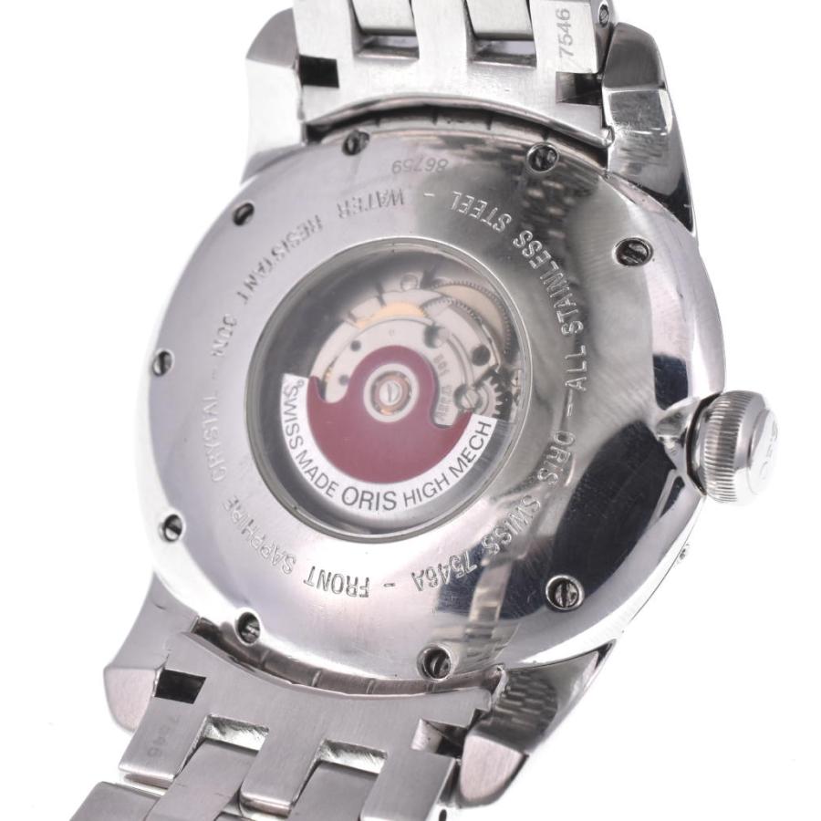 ORIS ★保証書付 【ORIS】オリス リプルカレンダー ムーンフェイズ 7546A 自動巻き メンズ J#119174 ...