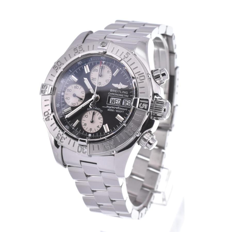 ☆良品★保証書付 【BREITLING】ブライトリング スーパーオーシャン A13340 クロノグラフ 自動巻き メンズ E#119275 : ...