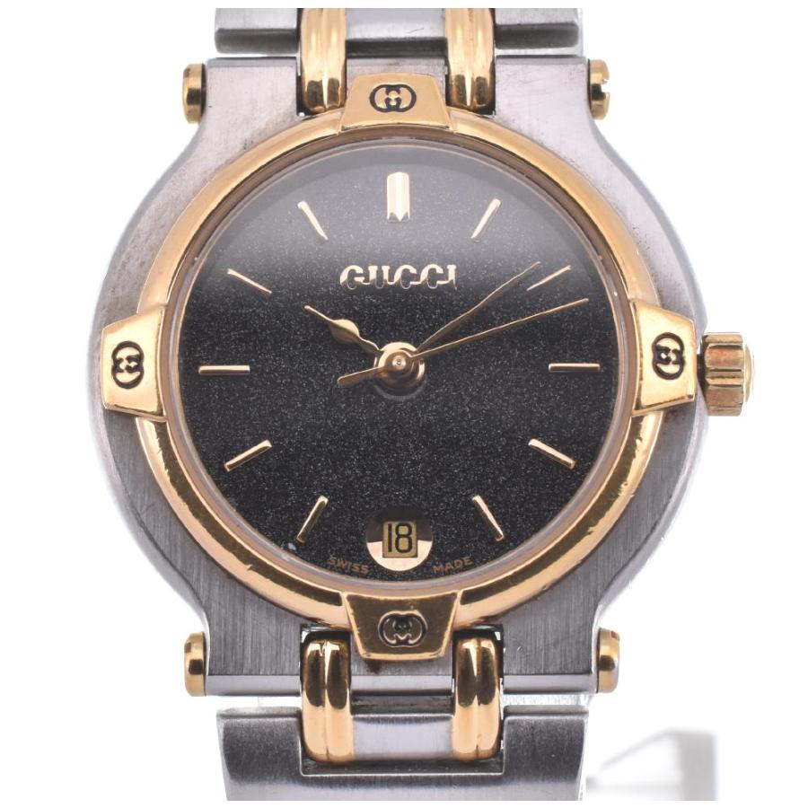 GUCCI ☆良品【GUCCI】グッチ 9000L デイト SS/GP Dバックル クォーツ レディース H#119603 : aonohappa - 通販 - Yahoo!ショッピング