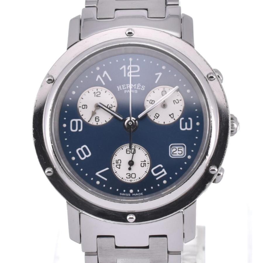 【HERMES】エルメス クリッパー CL1.910 クロノグラフ クォーツ メンズ I#119969 :119969:aonohappa ...