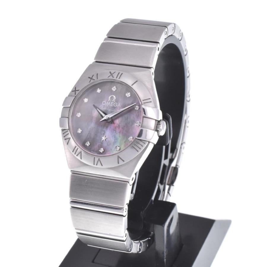 【OMEGA】オメガ コンステレーション ブラッシュ タヒチ 123.10.24.60.57.003 12P ダイヤ 黒 シェル文字盤 ...