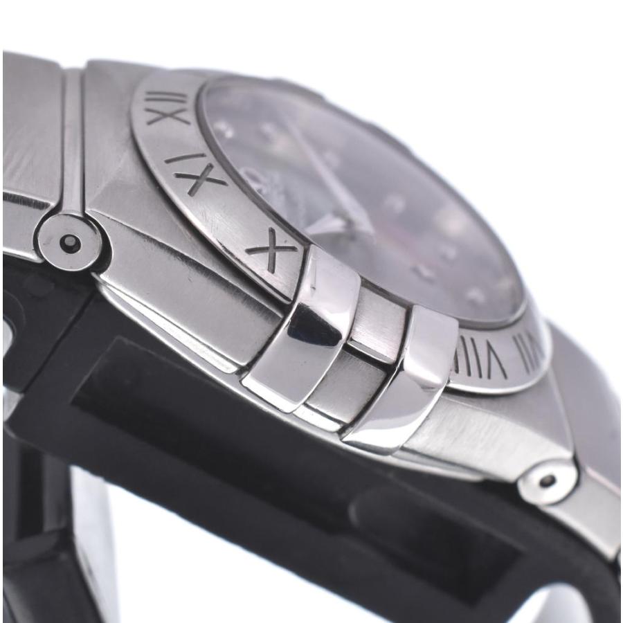 【OMEGA】オメガ コンステレーション ブラッシュ タヒチ 123.10.24.60.57.003 12P ダイヤ 黒 シェル文字盤 ...