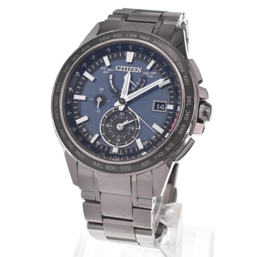CITIZEN 【CITIZEN】シチズン アテッサ AT9024-66L/H820-T021182 ダブルダイレクトフライト エコドライブ ソーラー電波 メンズ L#120180 ...