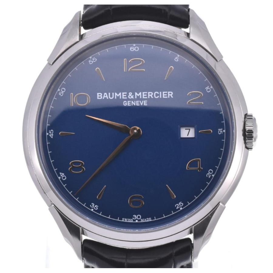 ☆美品★保証書付 【Baume & Mercier】ボーム＆メルシェ クリフトン MOA10420 クォーツ メンズ K#120187 : ...
