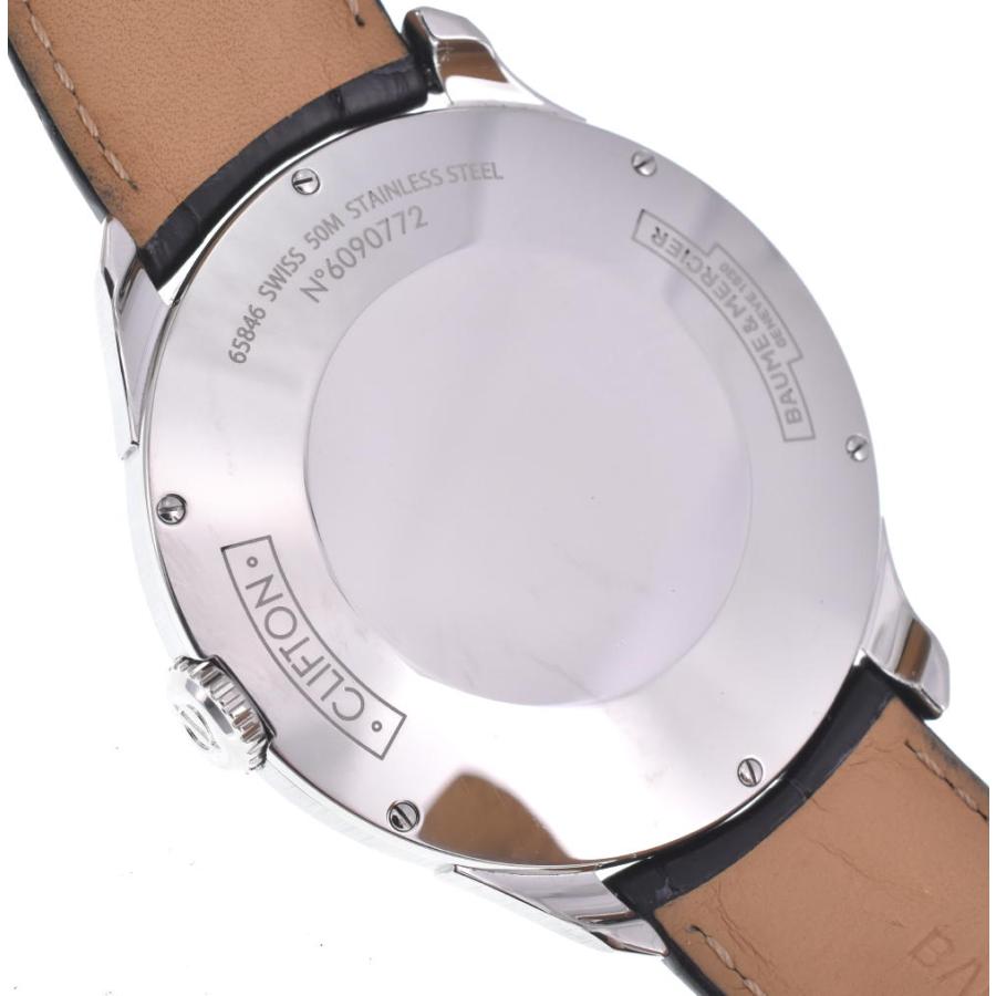 ☆美品★保証書付 【Baume & Mercier】ボーム＆メルシェ クリフトン MOA10420 クォーツ メンズ K#120187 : ...