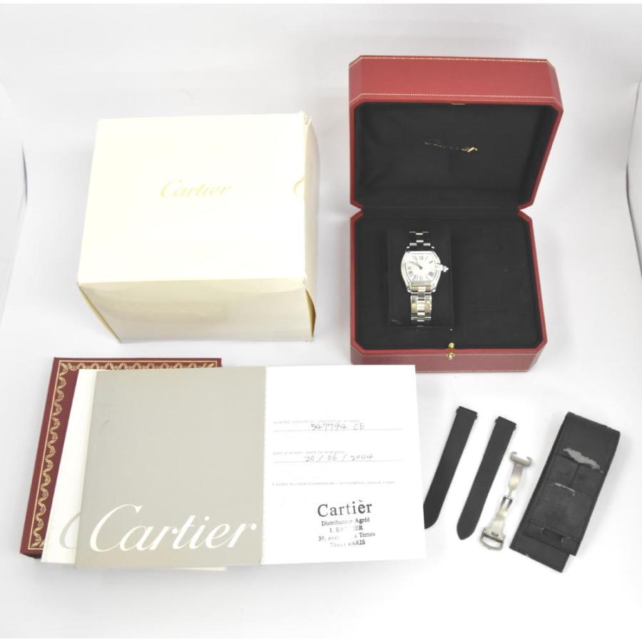 ☆良品★保証書付 【CARTIER】カルティエ ロードスター SM W62016V3 デイト クォーツ レディース K#120210 : ...