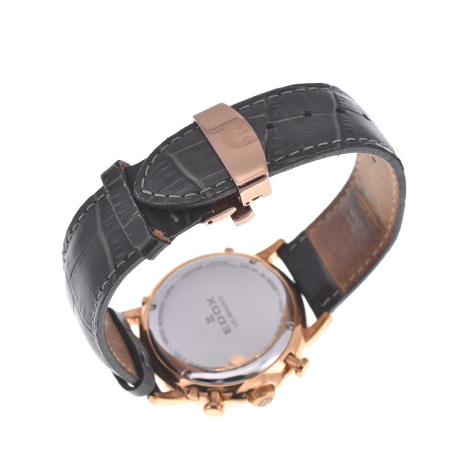 EDOX（エドックス） ☆良品★保証書付 【EDOX】エドックス レ・ベモン クロノグラフ 10501-37R-GIR クォーツ メンズ J# ...