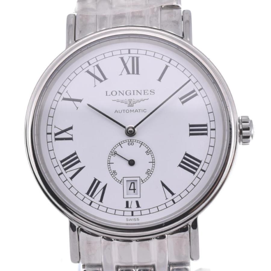 LONGINES ☆未使用品★保証書付 【LONGINES】ロンジン プレザンス L4.905.4.11.6 スモールセコンド デイト 裏スケ ...