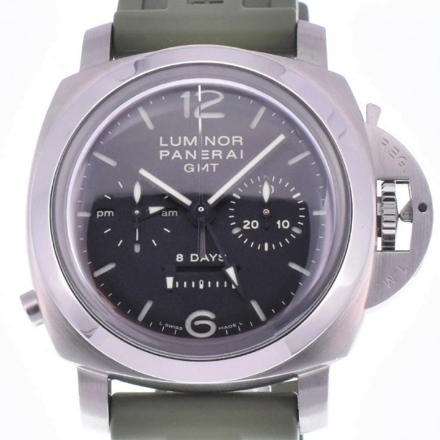 OFFICINE PANERAI ☆美品【PANERAI】パネライ ルミノール1950 8デイズ クロノ モノプルサンテ GMT ...