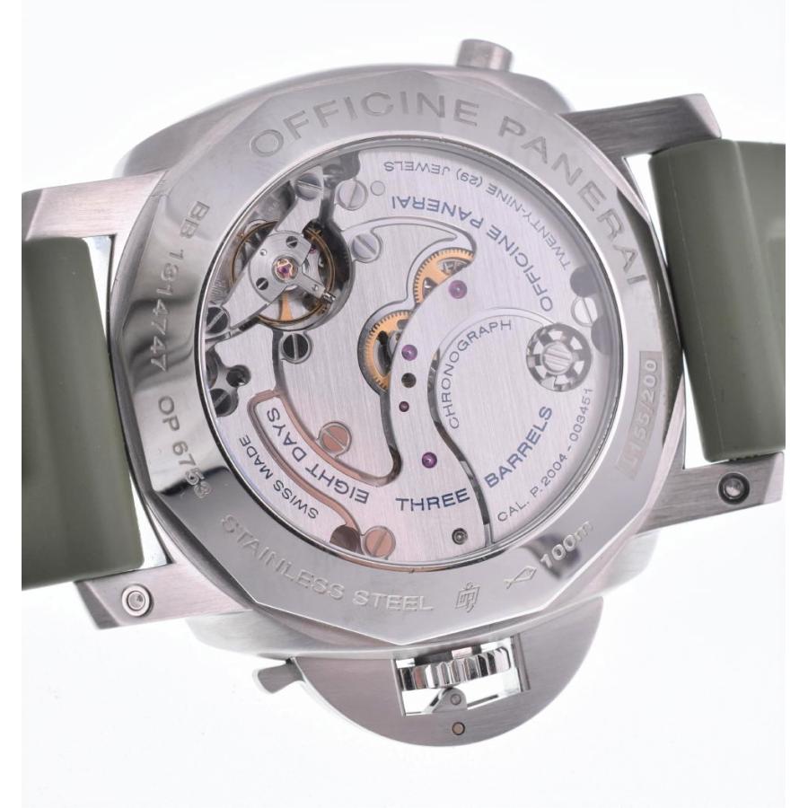 OFFICINE PANERAI ☆美品【PANERAI】パネライ ルミノール1950 8デイズ クロノ モノプルサンテ GMT ...