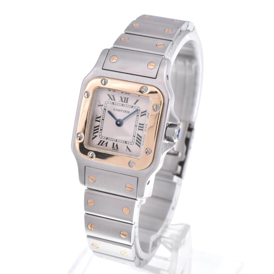 Cartier ☆良品【CARTIER】カルティエ サントスガルベ SM W20012C4/1567 SS/K18 クォーツ レディース ...