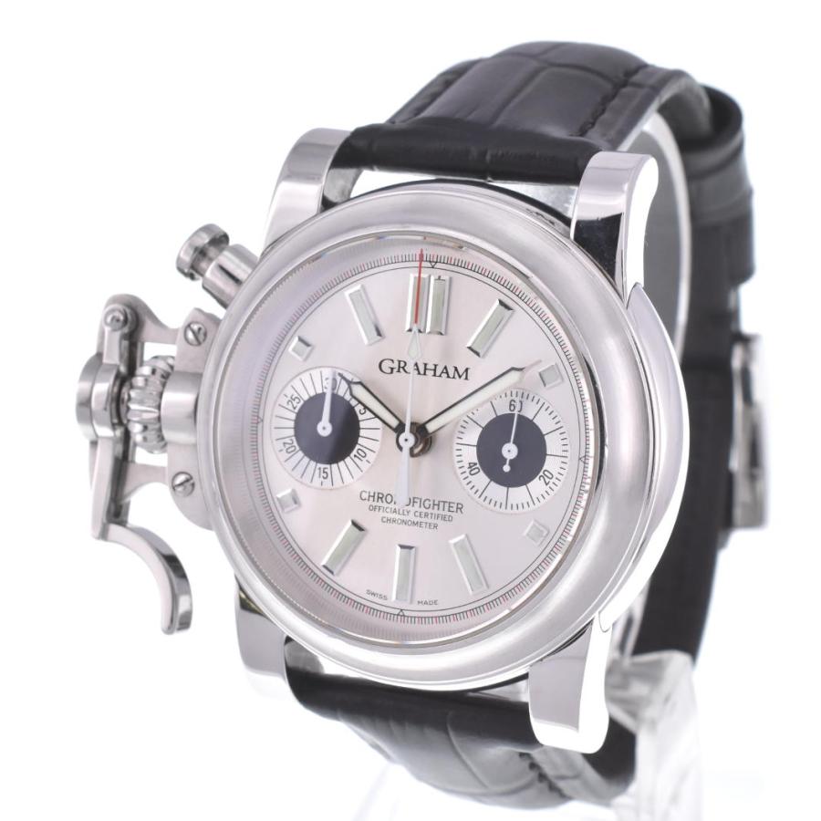 グラハム GRAHAM 2CFAS クロノファイター クロノグラフ 自動巻き メンズ 良品 Q#121016 :121016 ...