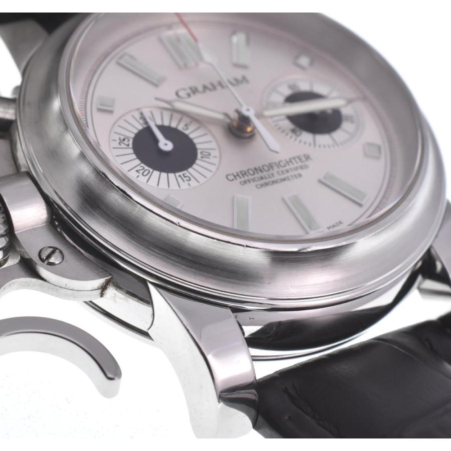 グラハム GRAHAM 2CFAS クロノファイター クロノグラフ 自動巻き メンズ 良品 Q#121016 :121016 ...