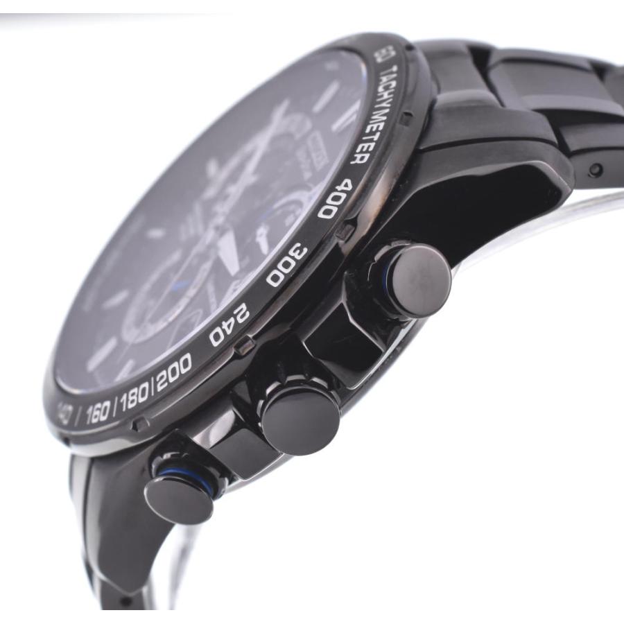 CITIZEN ☆美品【CITIZEN】シチズン エコドライブ パーペチュアル クロノ AT4007-54EE ソーラー メンズ N ...