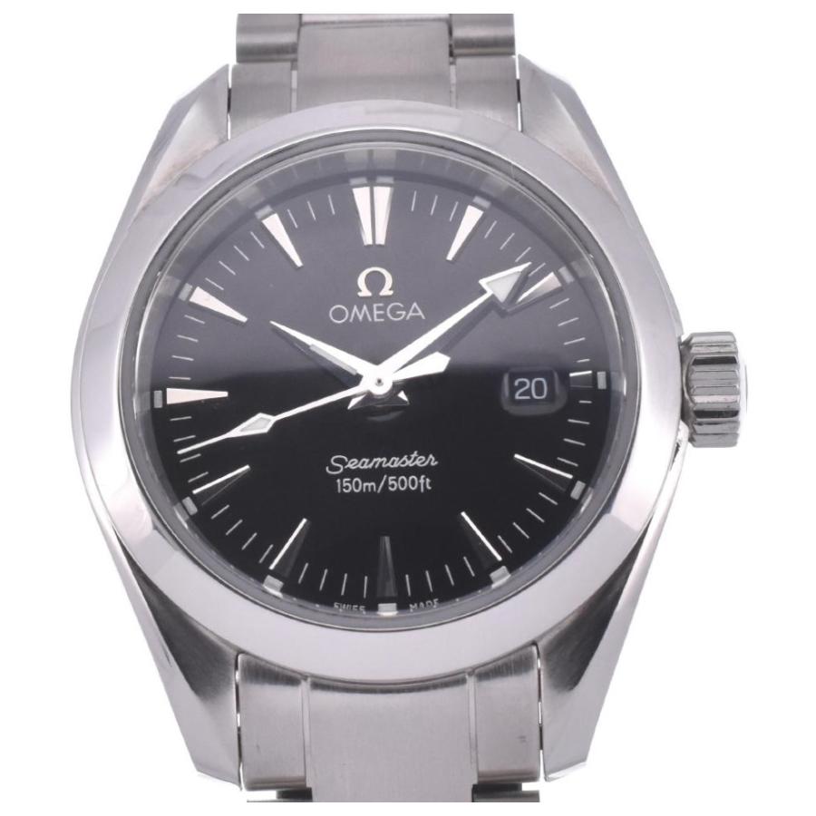 オメガ OMEGA 2577.50 シーマスター アクアテラ デイト クォーツ レディース 美品 Q#121234 :121234 ...