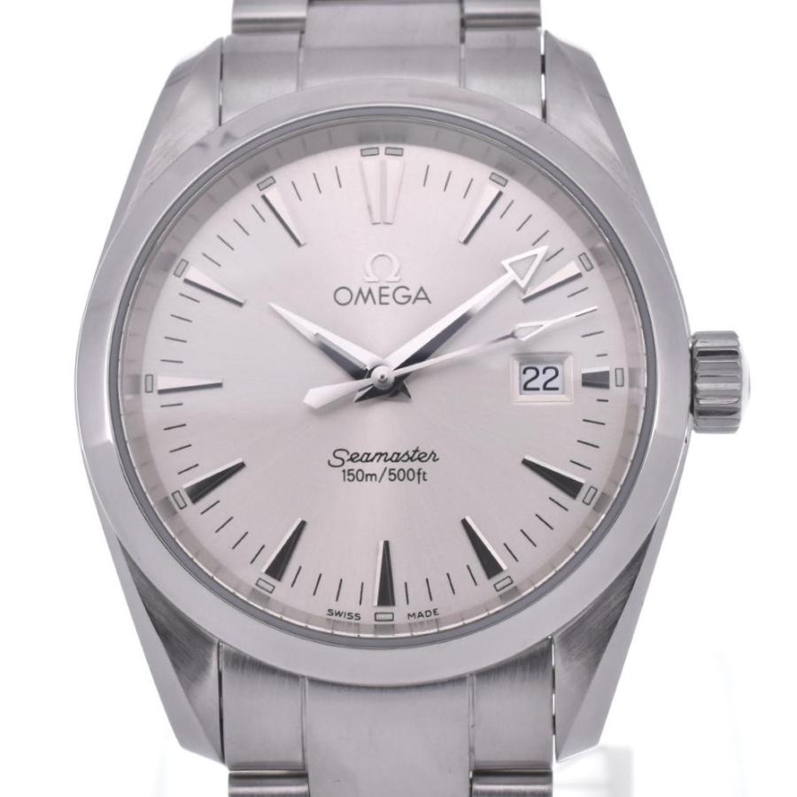 オメガ OMEGA 2518.30 シーマスターアクアテラ デイト クォーツ メンズ 美品 Q#121375 :121375 ...