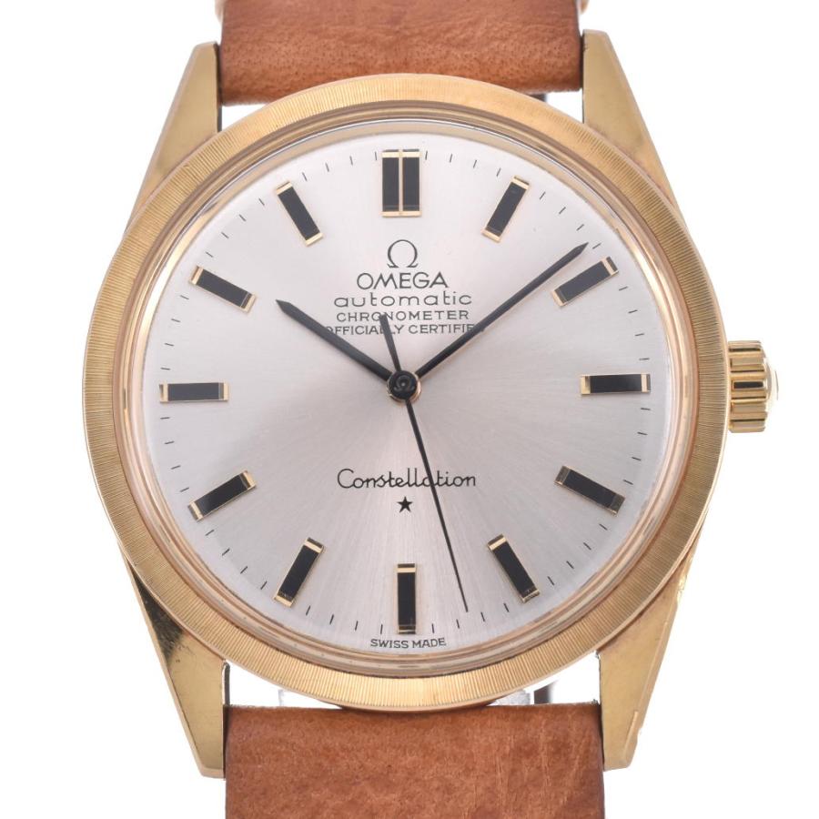 OMEGA オメガ 167.021 コンステレーション Cal.712 K18YG/レザー 自動巻き メンズ C#121418 ...