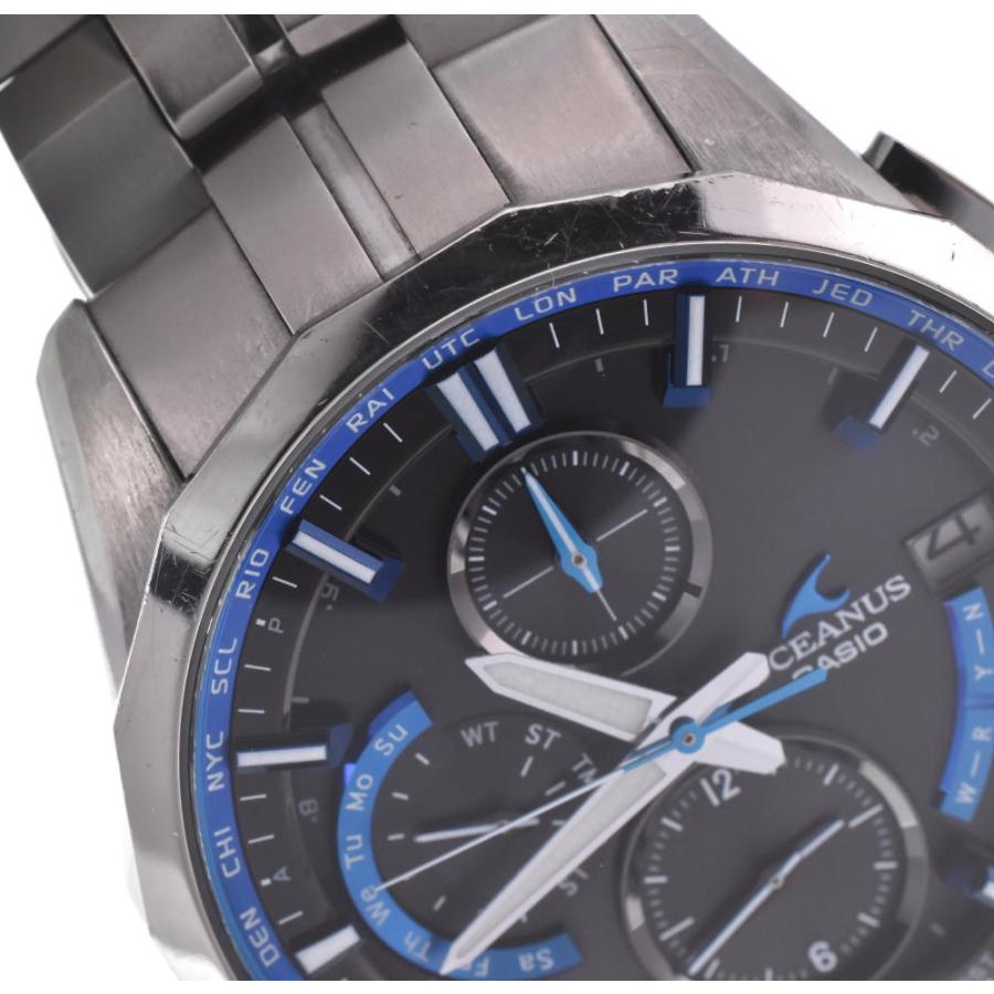CASIO（カシオ） CASIO OCW-S3000-1AJF オシアナス マンタ チタン ソーラー電波 メンズ 良品 A#121754 ...