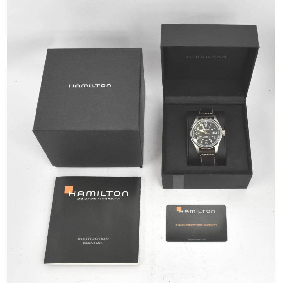 ハミルトン HAMILTON H70625533 カーキ 自動巻き メンズ 美品 箱・保証書付き R#121923 :121923 ...